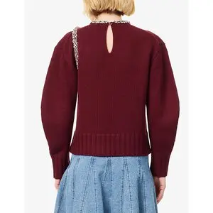 Simkhai Monroe Embellished Wool-blend Jumper