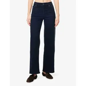 FRAME Le Slim Palazzo Wide-leg Stretch-denim Blend Jeans