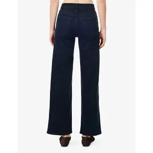 FRAME Le Slim Palazzo Wide-leg Stretch-denim Blend Jeans