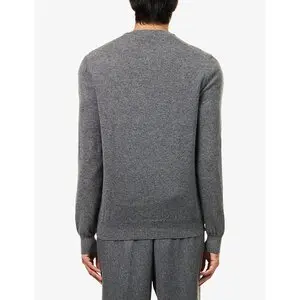 Play Comme Des Garcon Heart-embroidered Wool Cardigan