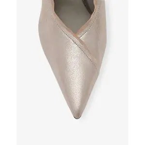 ALLSAINTS Vera Heeled Leather Court Shoes