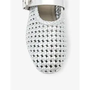 ALLSAINTS Sabine Woven Leather Ballet Flats