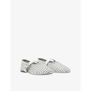 ALLSAINTS Sabine Woven Leather Ballet Flats