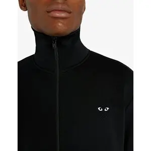 Play Comme Des Garcon Heart Appliqué Zip Jacket