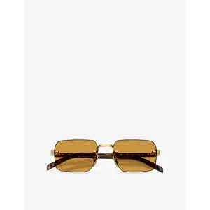Prada Pr D55s Square-frame Metal Sunglasses