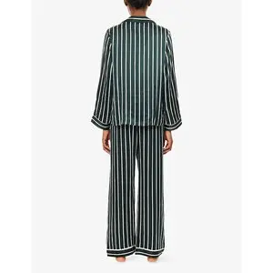 Eberjey Inez Long-sleeve Printed Silk Pyjama Set