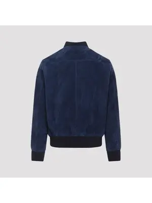 TOM FORD Ribbed Trim Bomber Jacket