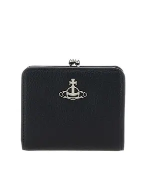 VIVIENNE WESTWOOD Logo Plaque Bi-fold Wallet