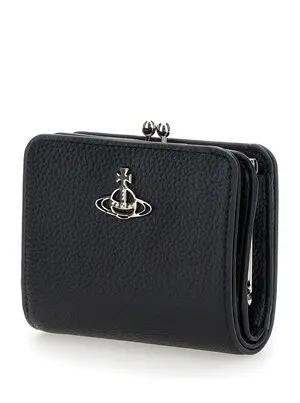 VIVIENNE WESTWOOD Logo Plaque Bi-fold Wallet