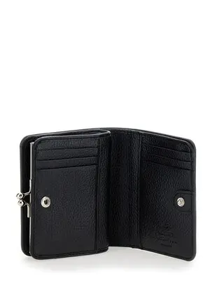 VIVIENNE WESTWOOD Logo Plaque Bi-fold Wallet
