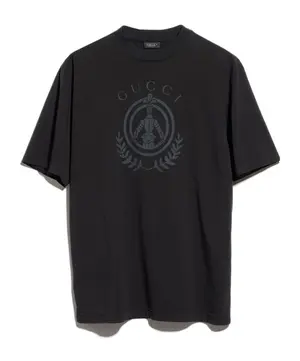 Gucci Cotton Jersey T-shirt With Print - Black