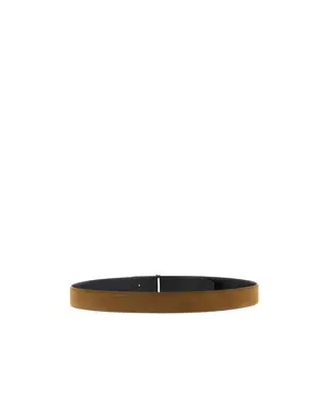 TOM FORD T-logo Plaque Reversible Buckle Belt