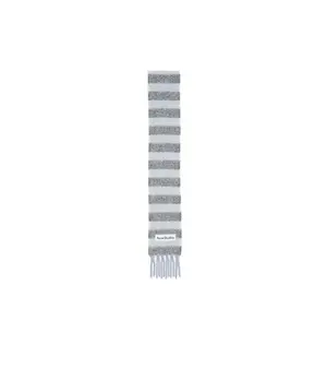 Acne Studios Stripe-pattern Fringed Scarf