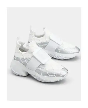 ROGER VIVIER Viv' Run Technical Lacquered Buckle Sneakers In Technical Fabric