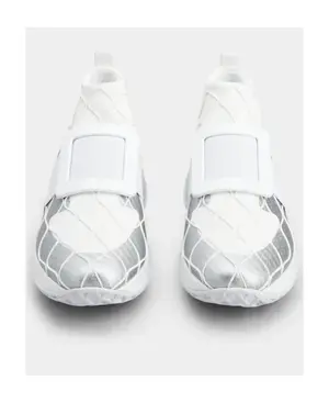 ROGER VIVIER Viv' Run Technical Lacquered Buckle Sneakers In Technical Fabric