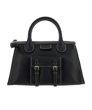 Chloé Logo Shoulder Bag - Black