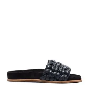 Chloé Logo Sandals - Black