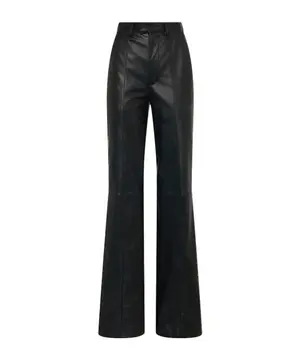 Giuseppe Di Morabito Leather Flared Pants - Black
