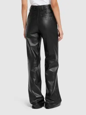 Giuseppe Di Morabito Leather Flared Pants