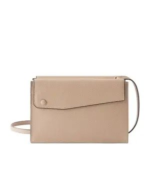 VALEXTRA Flap Shoulder Bag - Beige