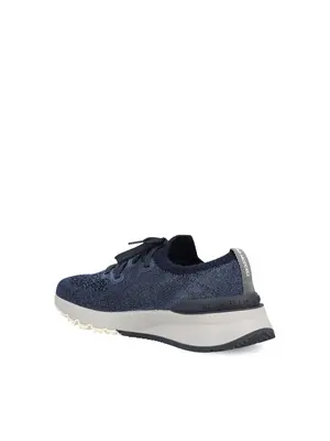 Brunello Cucinelli Knit Lace-up Sneakers