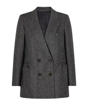 BLAZÉ MILANO Everyday Double-breasted Suit Jacket - Black