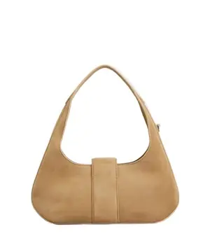 ROGER VIVIER Belle Vivier Mini Hobo Bag In Suede