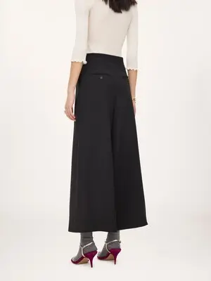 Chloé Wool Wide-leg Casual Pants