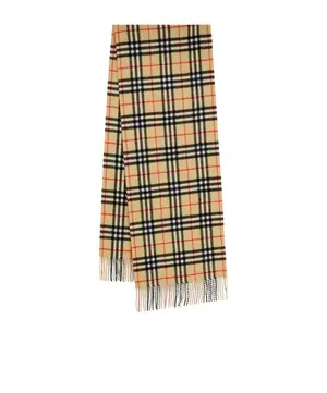 Burberry Plaid Scarf - Nude