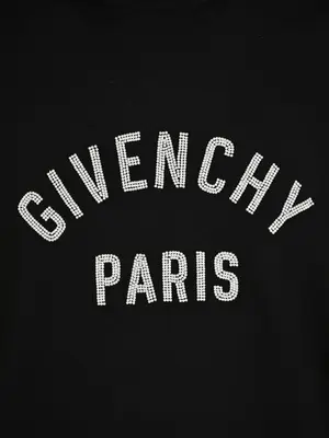 Givenchy Paris Pearl Embroidered Round Neck Sweater