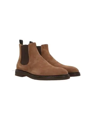 Brunello Cucinelli Round-toe Ankle Boots