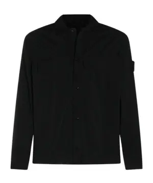 Stone Island Long Sleeve Shirt - Black