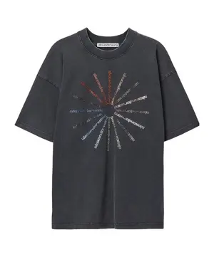 Alexander Wang Embellished Pinwheel Crewneck T-shirt - Black