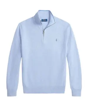 Polo Ralph Lauren Quarter Zip Knit Sweater - Blue