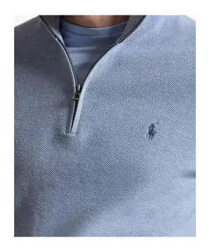 Polo Ralph Lauren Quarter Zip Knit Sweater - Blue