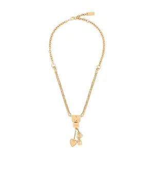 Chloé Mini Paddington Heart Padlock-pendant Necklace - Yellow