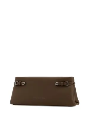 Brunello Cucinelli Buckled Leather Clutch Bag - Green