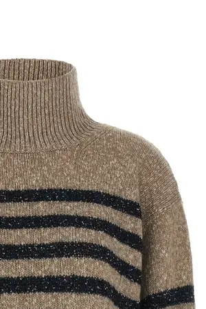 Brunello Cucinelli Dazzling Striped Sweater