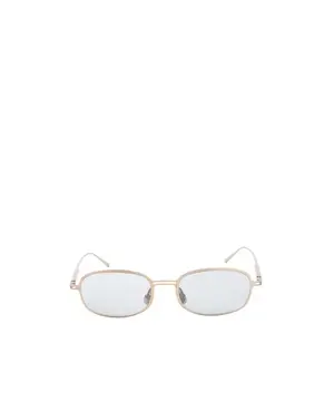 Brunello Cucinelli Oval Metal Sunglasses