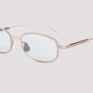 Brunello Cucinelli Oval Metal Sunglasses
