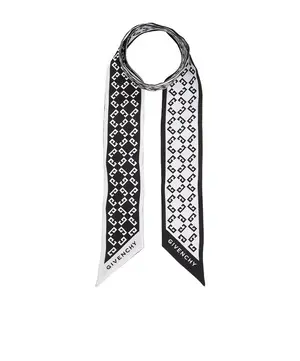 Givenchy Pointed Silk Scarf - Black