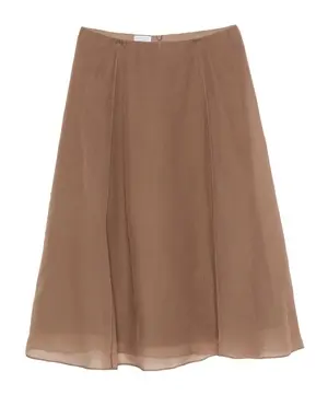 Brunello Cucinelli Sheer Panelled Skirt