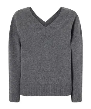 TOM FORD V-neck Cashmere Knit Sweater - Grey
