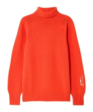 J.W.ANDERSON Embroidered Merino Wool Turtleneck Sweater