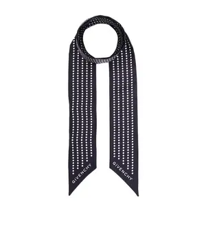 Givenchy Pointed Silk Scarf - Black