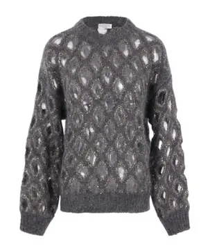 Brunello Cucinelli Long-sleeved Knitwear - Gray