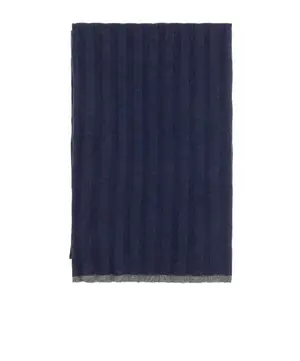 Brunello Cucinelli Ribbed Beaded Scarf