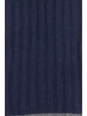Brunello Cucinelli Ribbed Beaded Scarf
