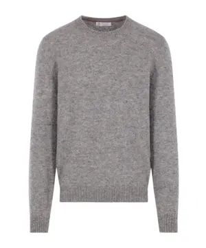 Brunello Cucinelli Crew-neck Knitted Sweater - Gray