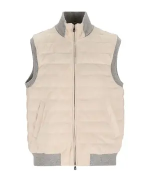 Brunello Cucinelli Quilted Gilet - Nude